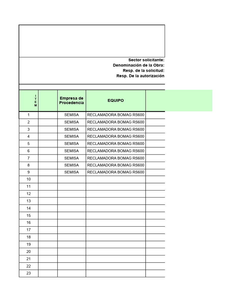 PEDIDO DE FILTROS BOMAG RS 600 - Cantidad 2 | PDF
