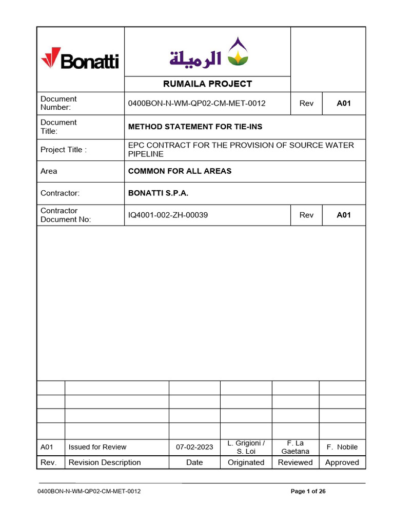 0400bon N WM QP02 CM Met 0012 A01 | PDF | Welding | Construction