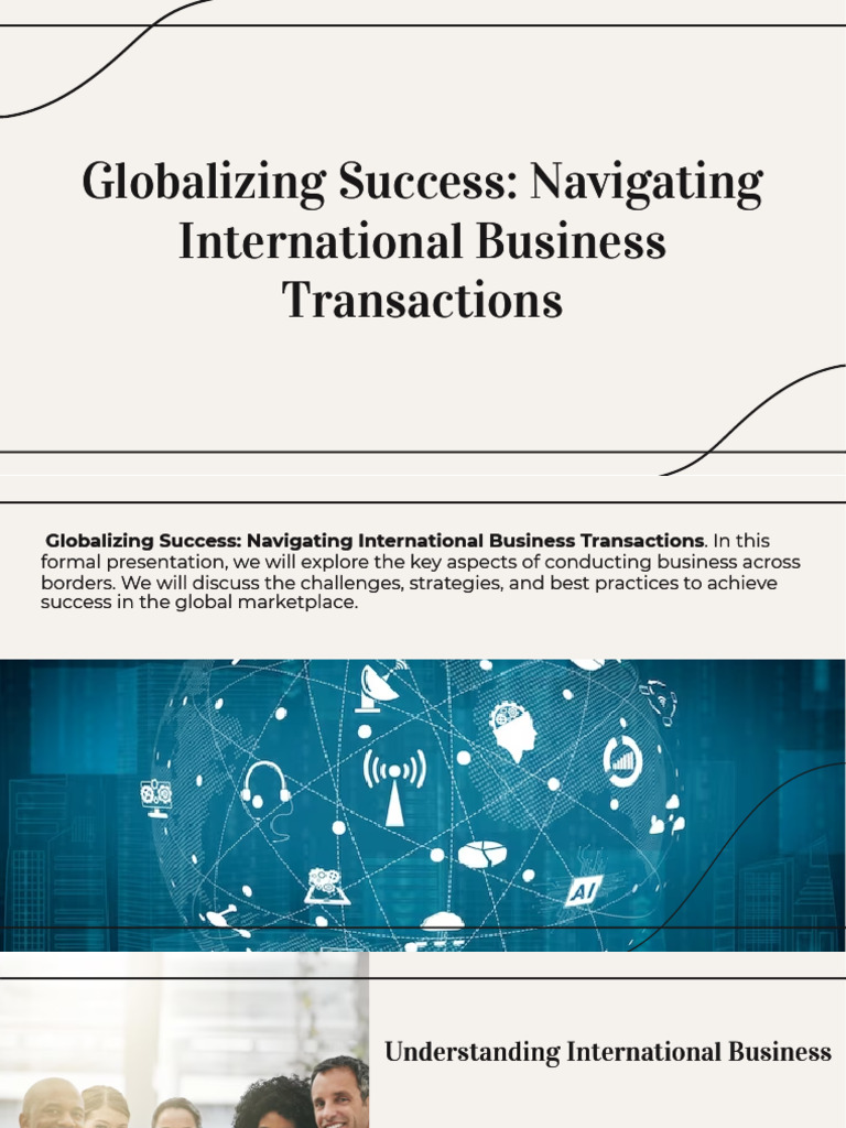 Globalizing Success: Navigating International Business Transactions ...