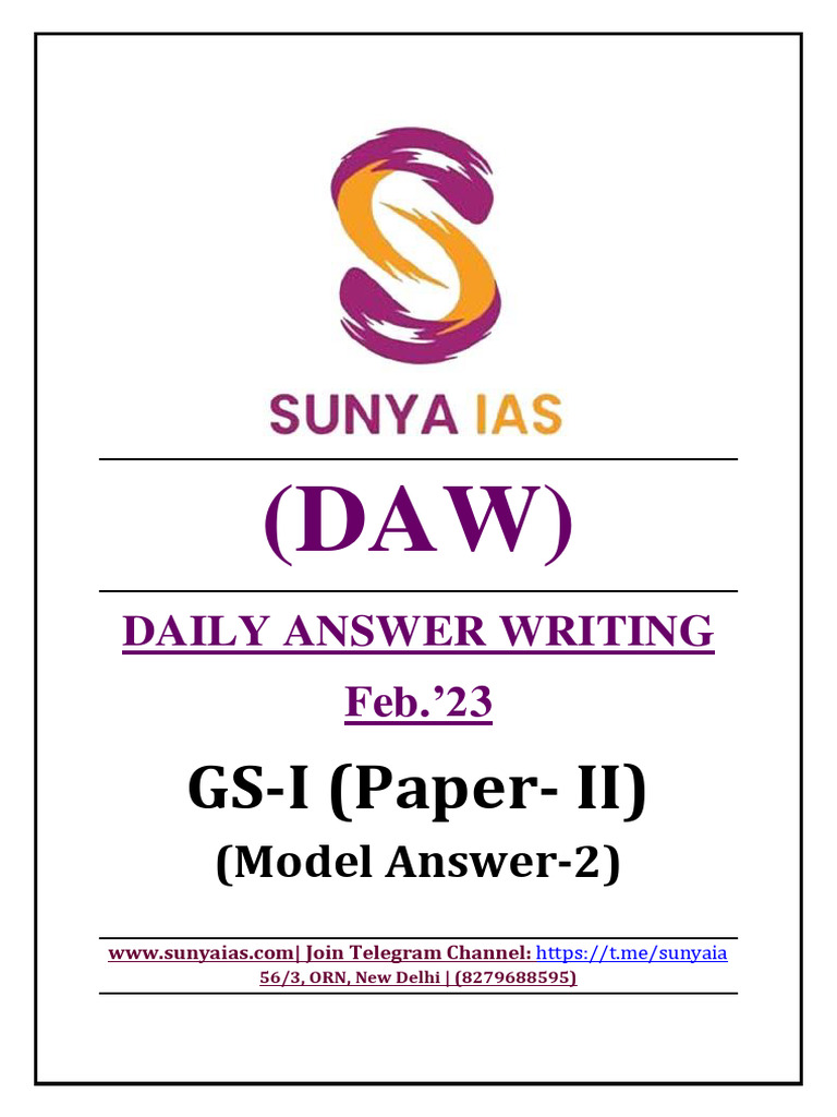 Model Ans 2 Pdf Indian Philosophy Indian Religions