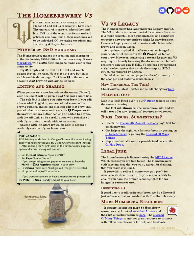 The Homebrewery - V3 - The Homebrewery | PDF | Html | Html Element