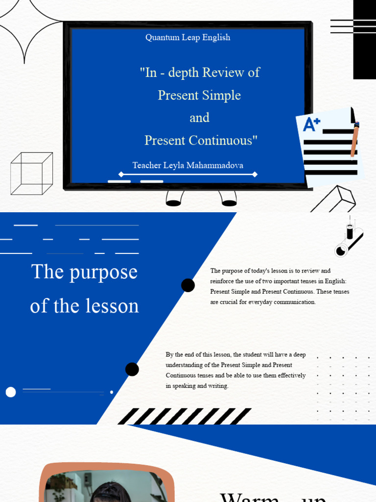 Review of Present Simple and Present Continuous | PDF