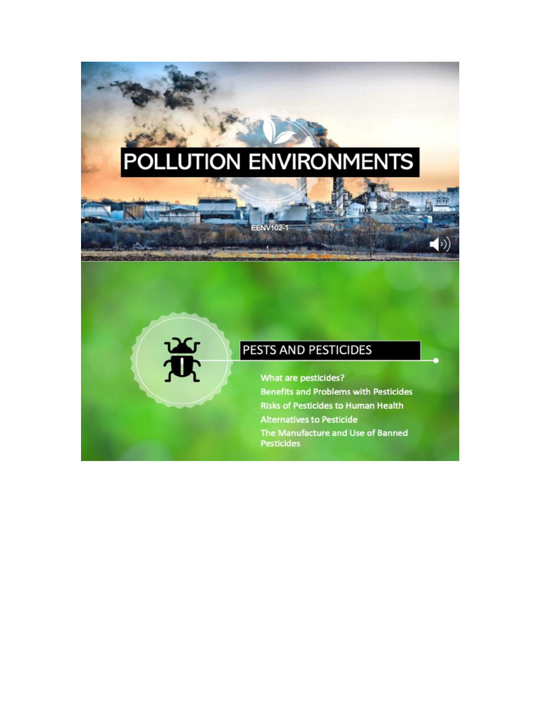 Pesticides To Principles of Green Engineering | PDF