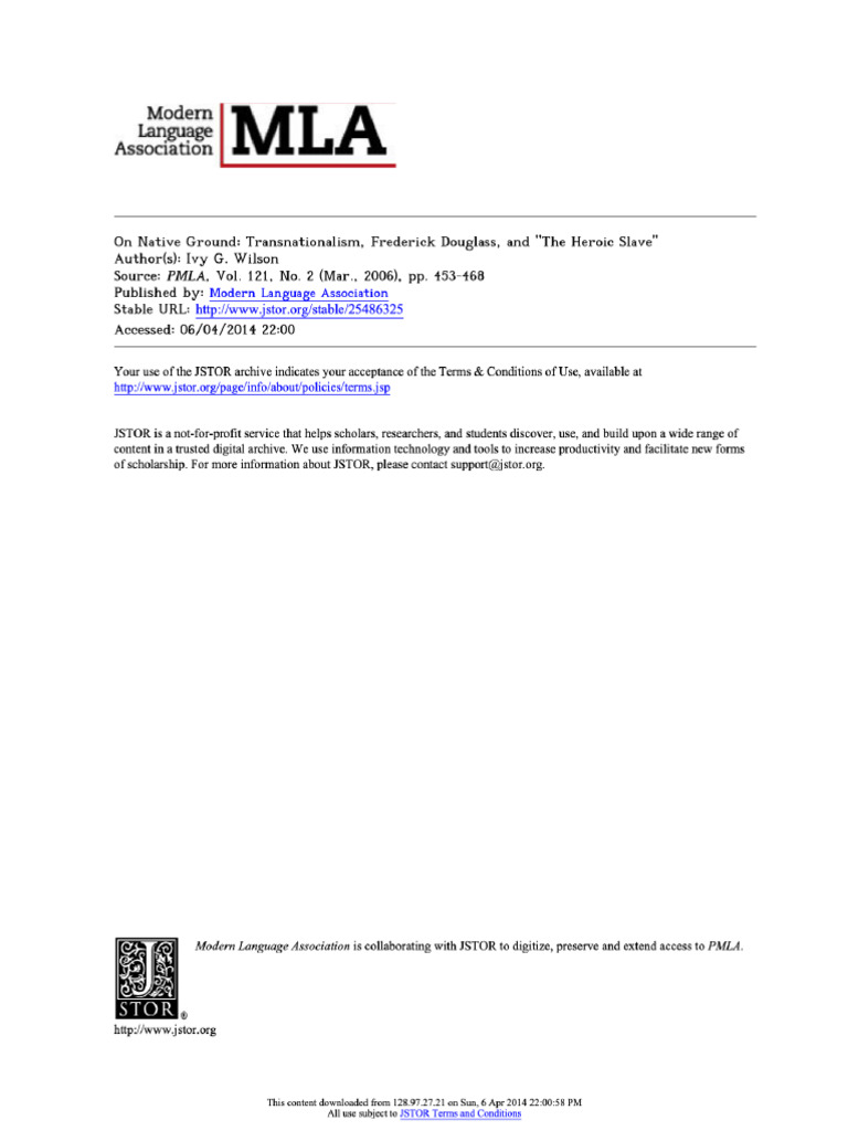 Wilson - On Native Ground | PDF