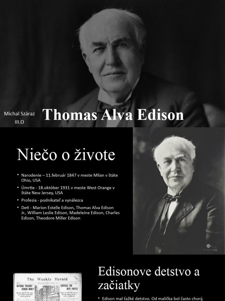 Thomas Alva Edison | PDF