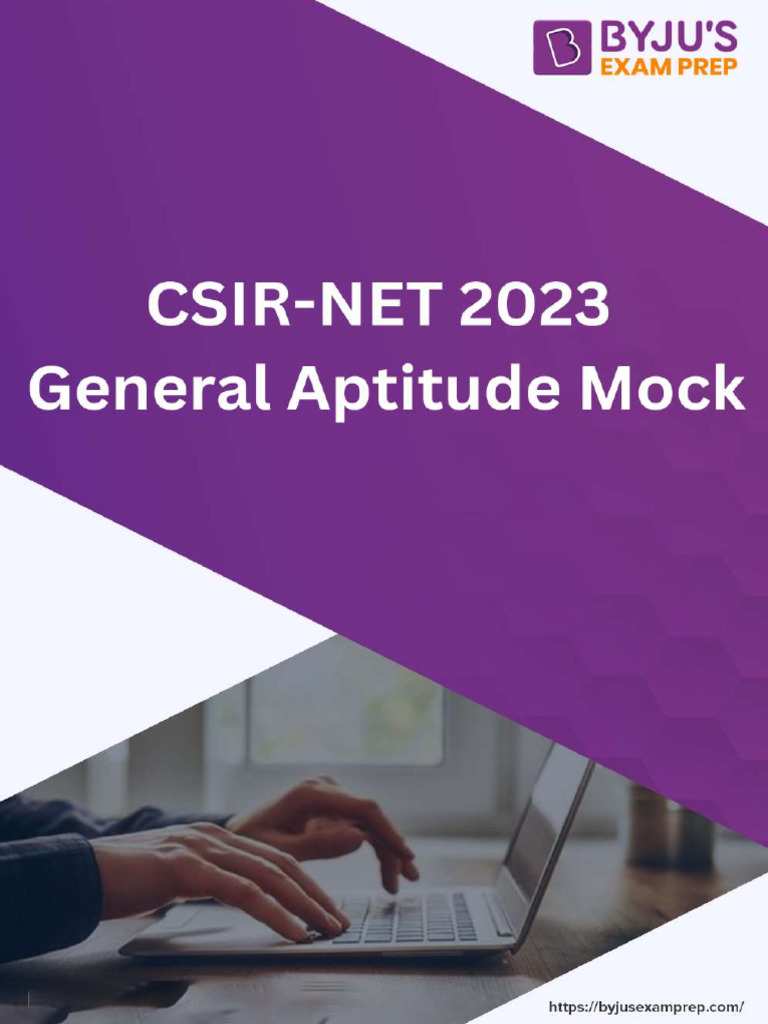 Csir Net General Aptitude Sample Paper 24 1 77 | PDF | Friction | Force