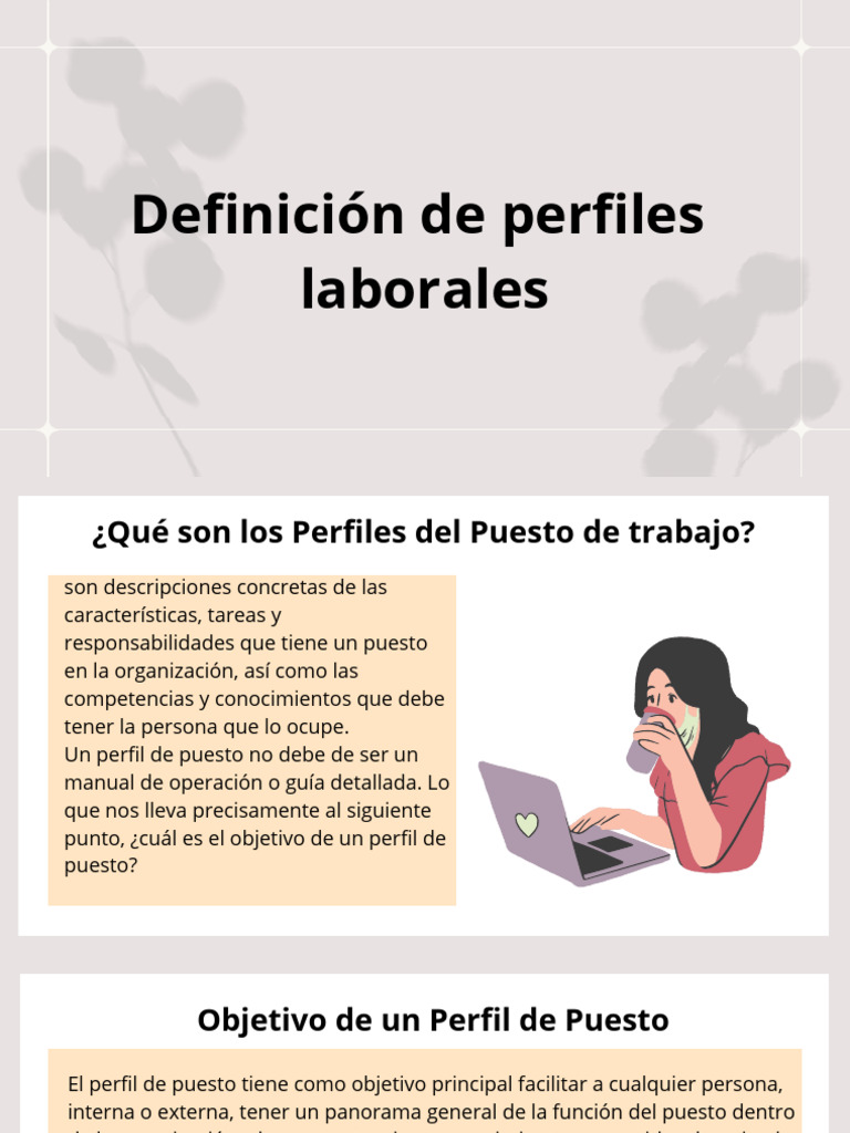 Definicion de Perfiles Laborales | PDF | Gestión de recursos humanos ...