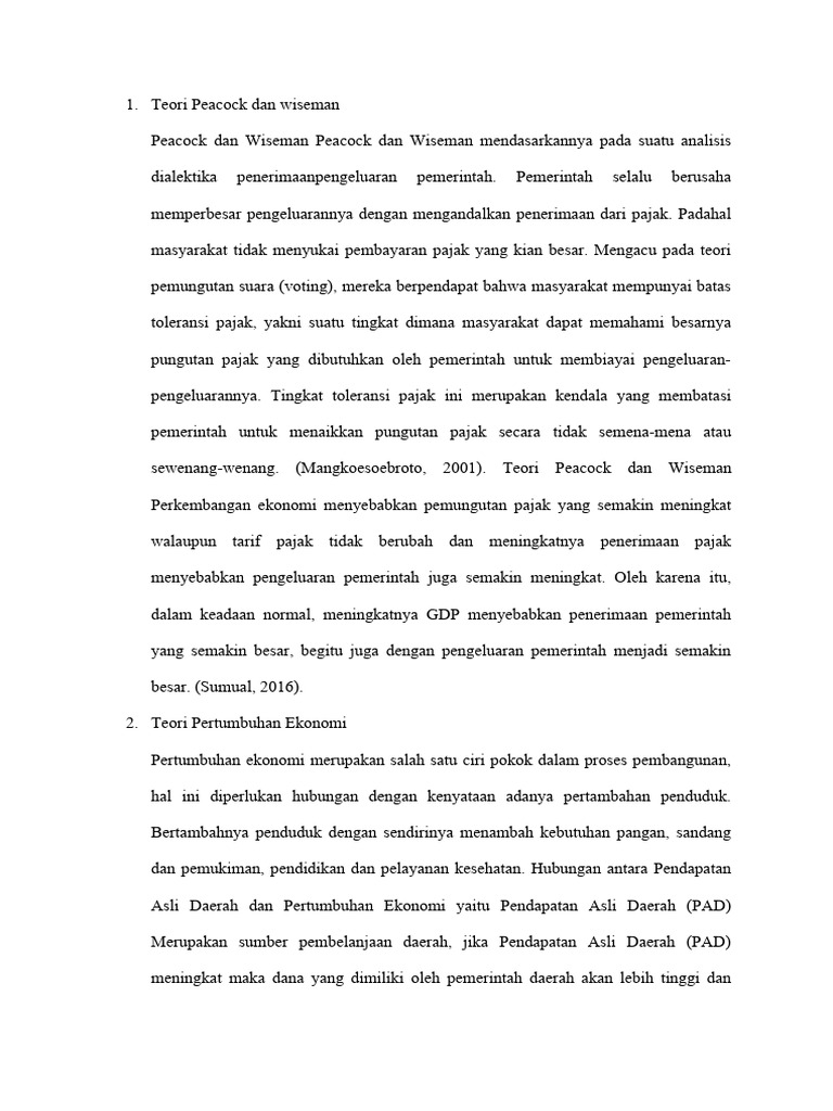 Teori Peacock Dan Wiseman | PDF