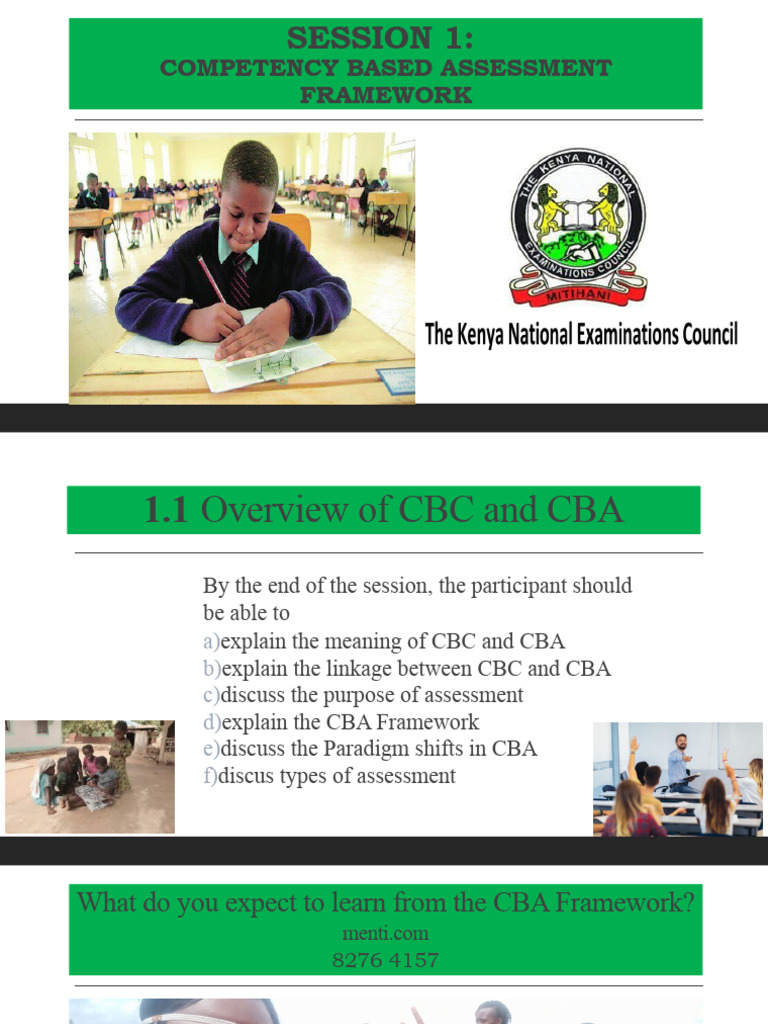 CBA Framework Tot | PDF | Educational Assessment | Learning