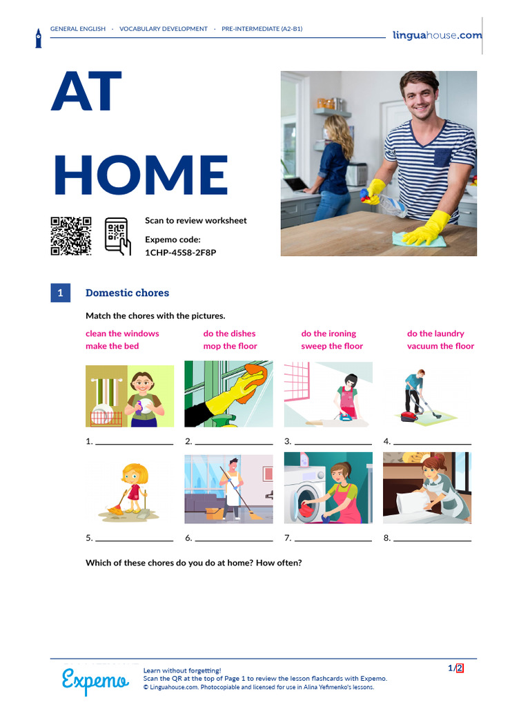 At Home British English Teacher | PDF | Room | Interior Design