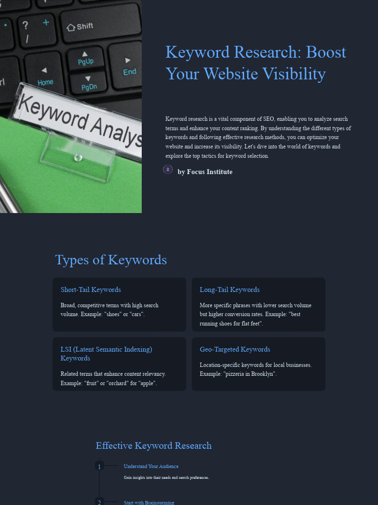Lesson 5-Keyword-Research-Boost-Your-Website-Visibility | PDF | Search Engine Optimization ...
