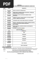 Plus One Public Examination 2026 Timetable | PDF | Science | Liberal ...