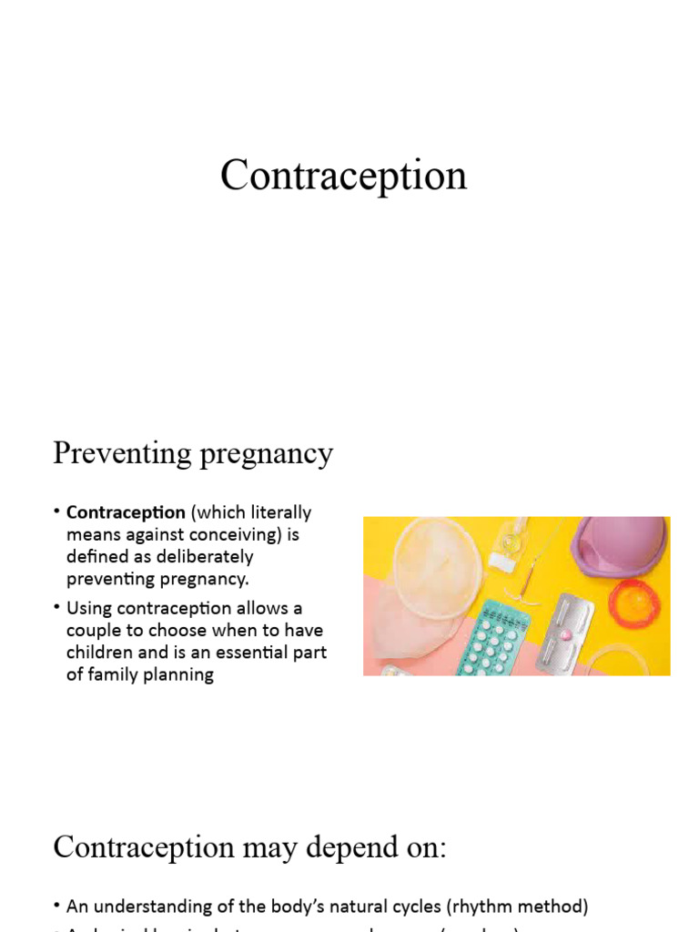 Contraception | PDF | Birth Control | Combined Oral Contraceptive Pill