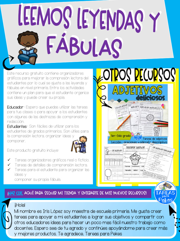 Organizadores Gráficos de Fábulas y Leyendas | PDF