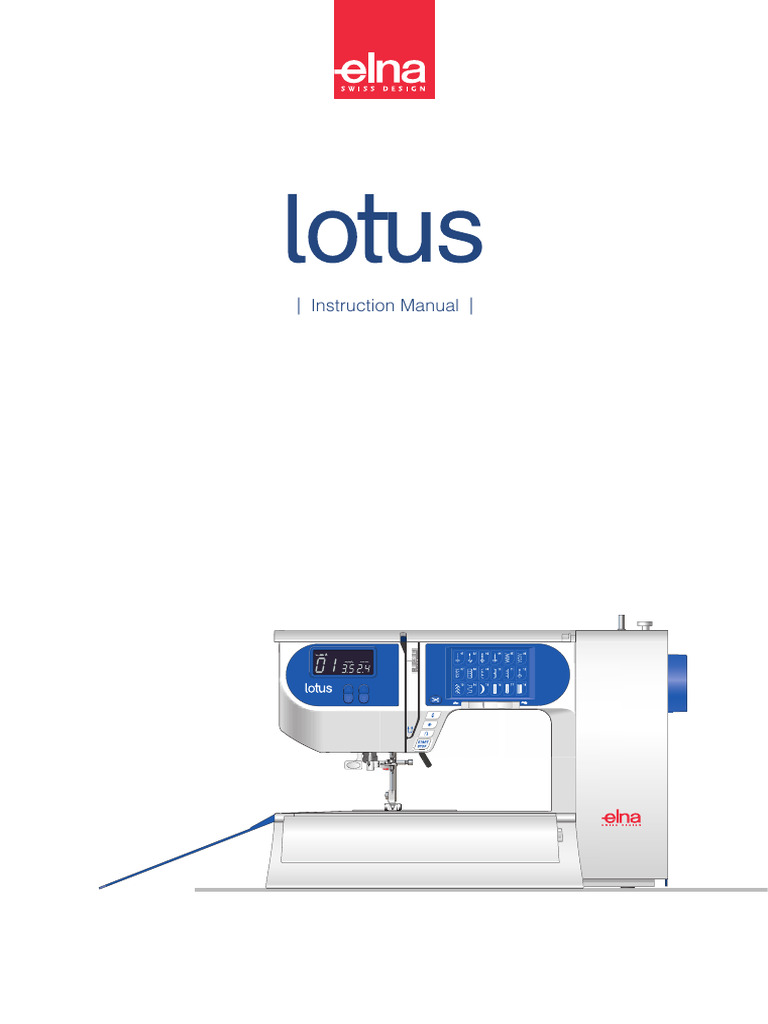 5-3-1 Inst Book Lotus E | PDF | Sewing Machine | Sewing