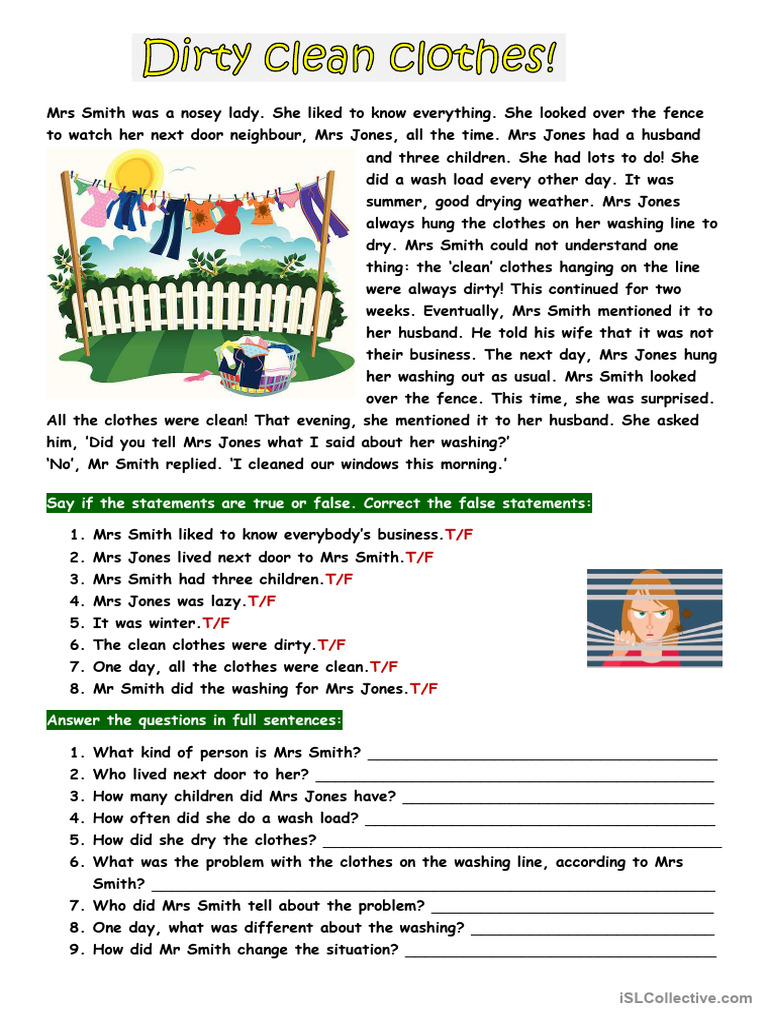 Dirty Clean Washing! | PDF