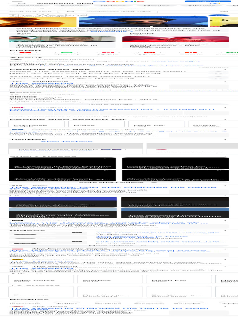 Weekend Abel - Google Search | PDF
