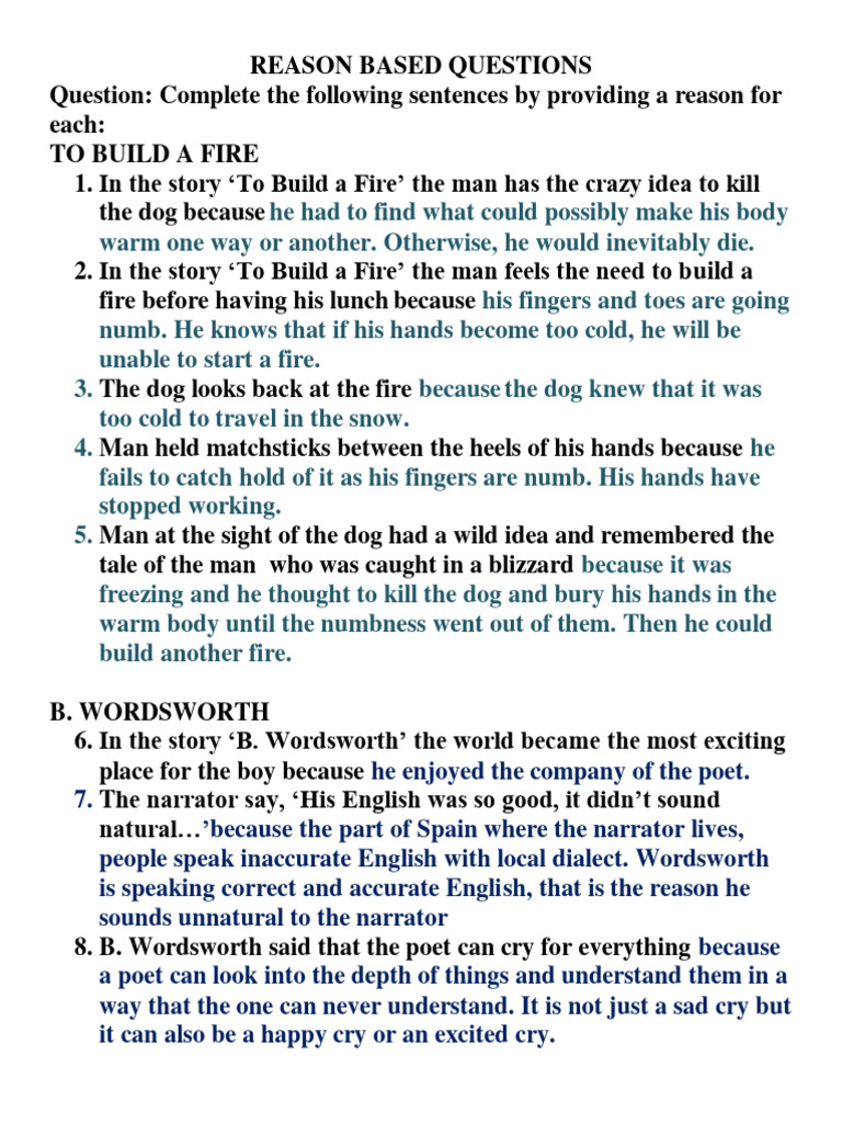 RBQ Reson Based Questions | PDF