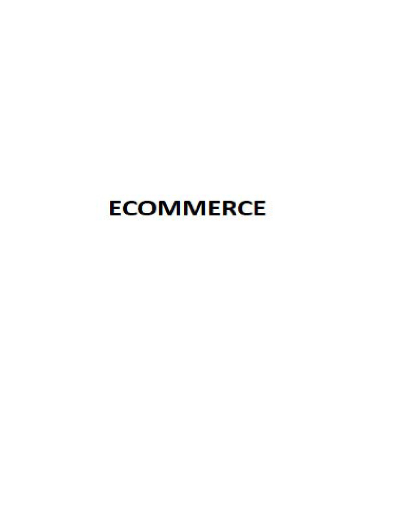 Understanding E-commerce Basics | PDF | Business | Finance & Money ...