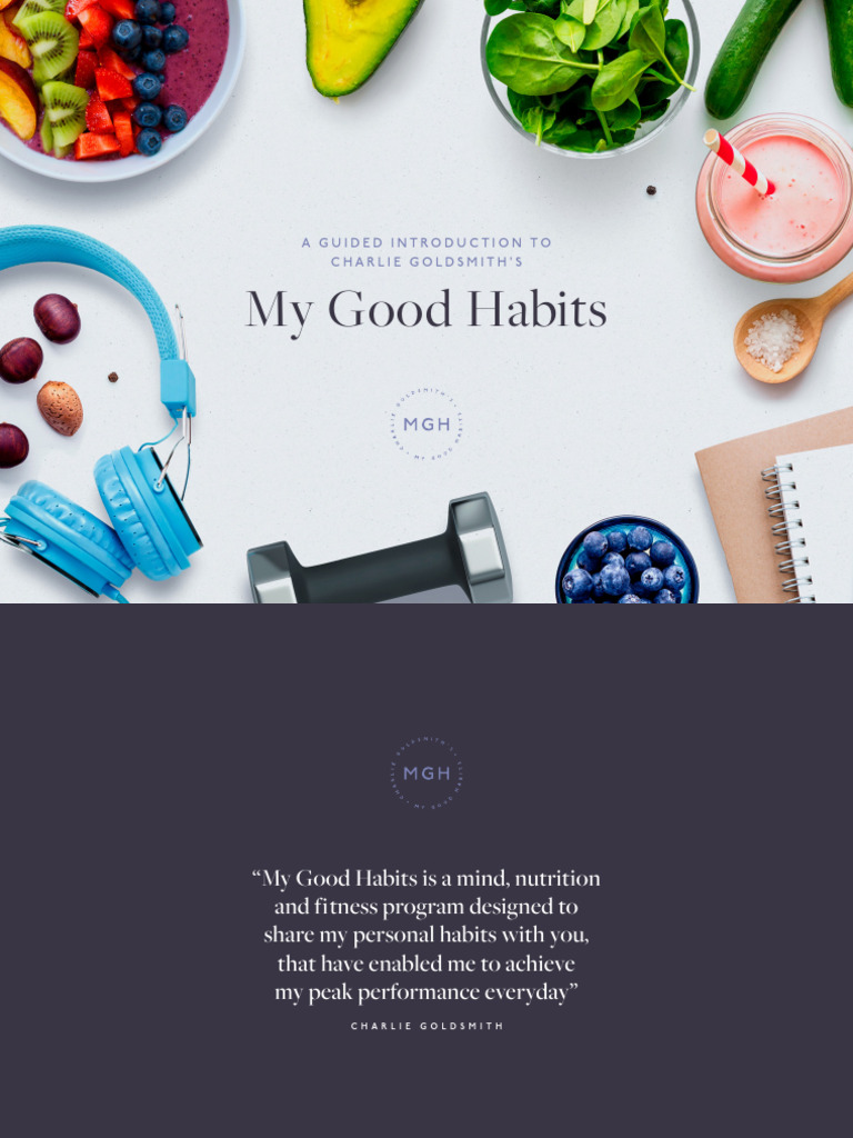 Charlie Goldsmith's My Good Habits Guide | PDF | Habits | Naturopathy