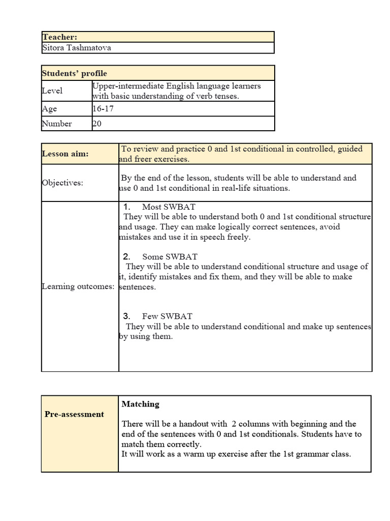 Differentiated Lesson Plan (2nd Class) | PDF | Lesson Plan | Learning