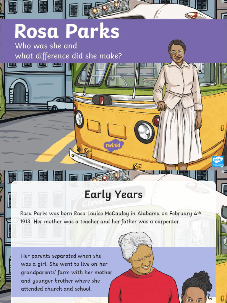 Rosa Parks Powerpoint | PDF | Rosa Parks | Bus