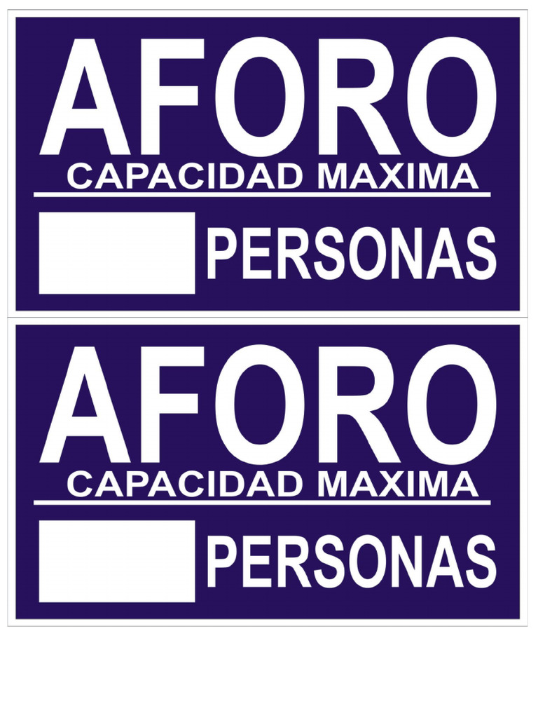Señaletica de Aforo | PDF