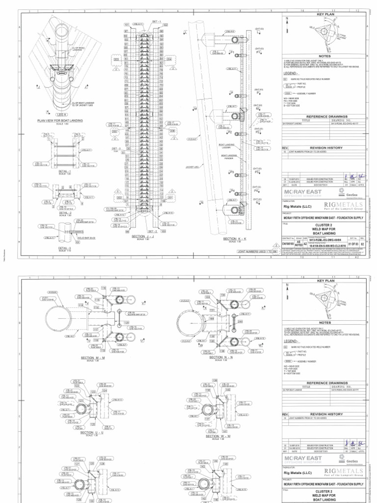 5413-Rgml-Eg-Dwg-40494 (02) CL 2 Weld Map For Boat Landing | PDF