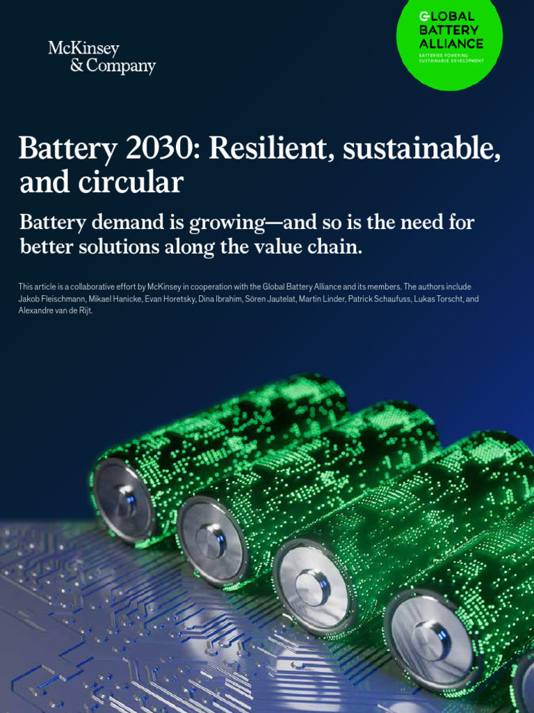 Battery 2030: Sustainable Growth Strategies | PDF | Sustainability ...