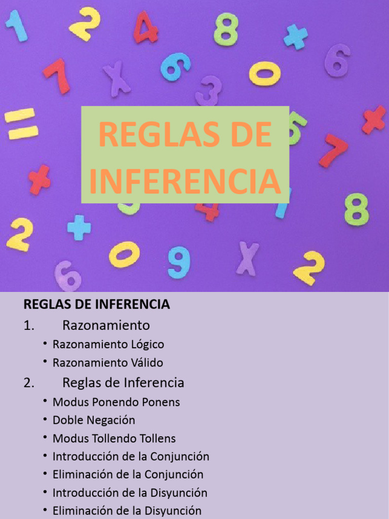 Reglas de Inferencia | PDF | Semántica | Lógica