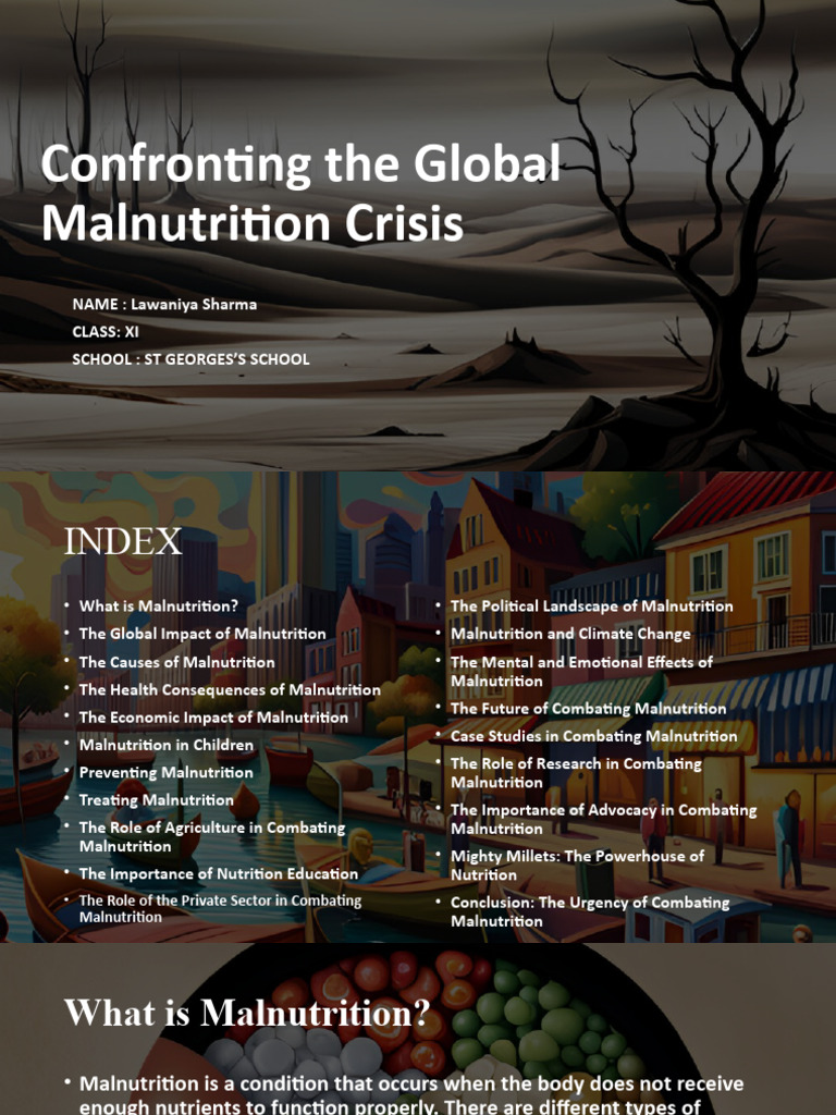 Confronting The Global Malnutrition Crisis | PDF | Malnutrition | Nutrition