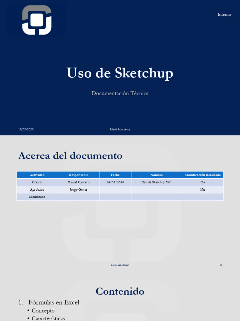 Uso de Sketchup - v1 | PDF | Sketch Up | Informática