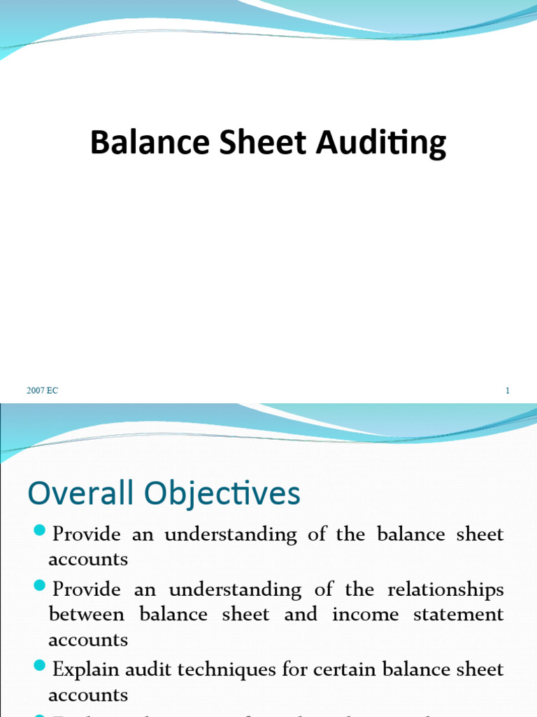 8.auditing Balance Sheet | PDF | Depreciation | Balance Sheet