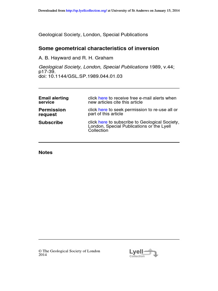 Hayward y Graham, 1989 | PDF | Fault (Geology) | Geology