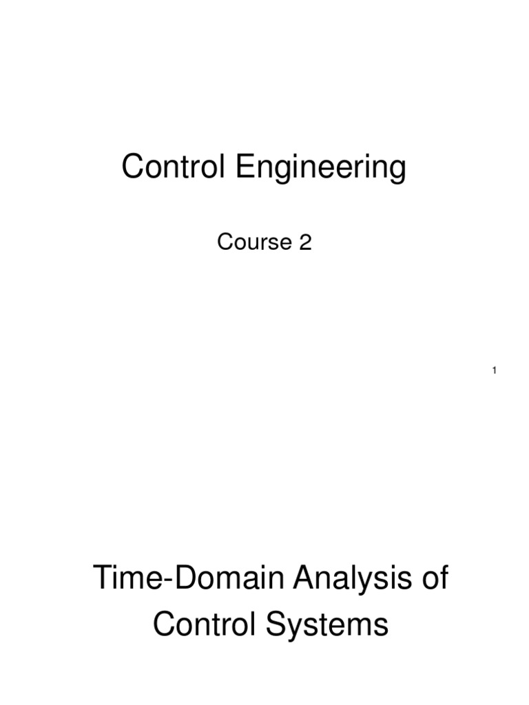Control Engineering2 - C | PDF | Damping | Computer Engineering