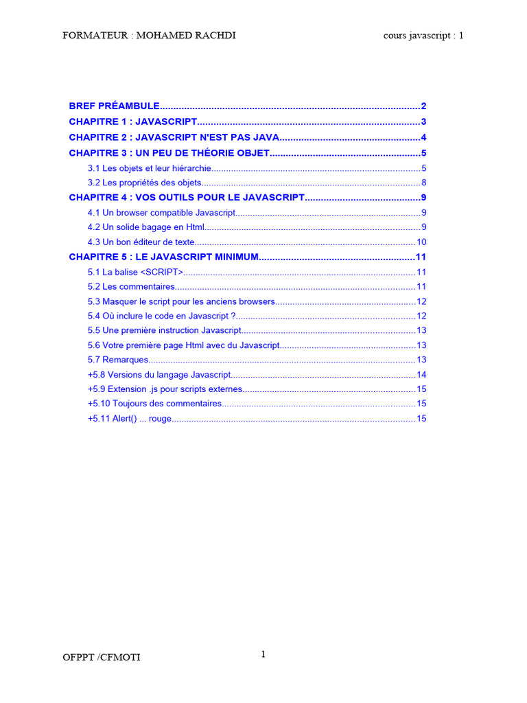 Cours1 Js | PDF