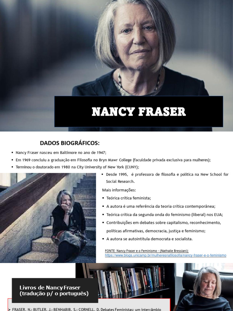 Slides Nancy Fraser | PDF | Estudos de Gênero | Feminismo