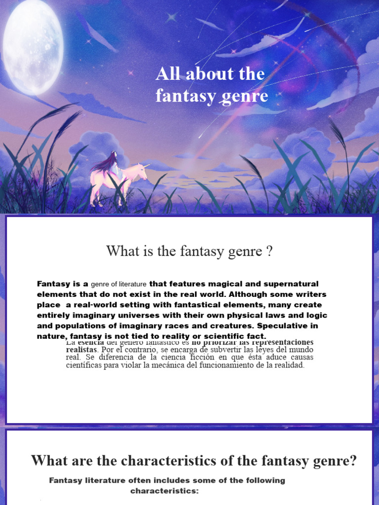Fantasy Genre | PDF