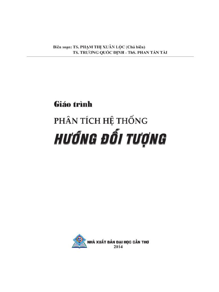Giáo Trình Phân Tích Hệ Thống Hướng Đối Tượng | PDF