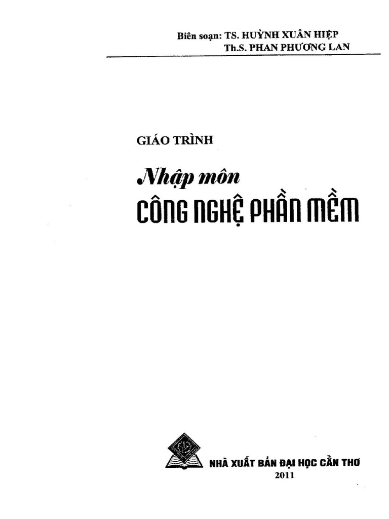Giáo Trình Nhập Môn Công Nghệ Phần Mềm | PDF