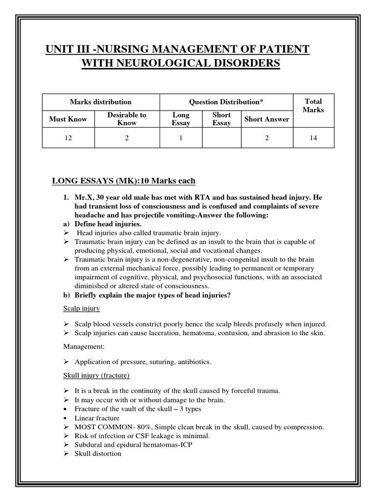 3 Neurological | PDF | Stroke | Traumatic Brain Injury
