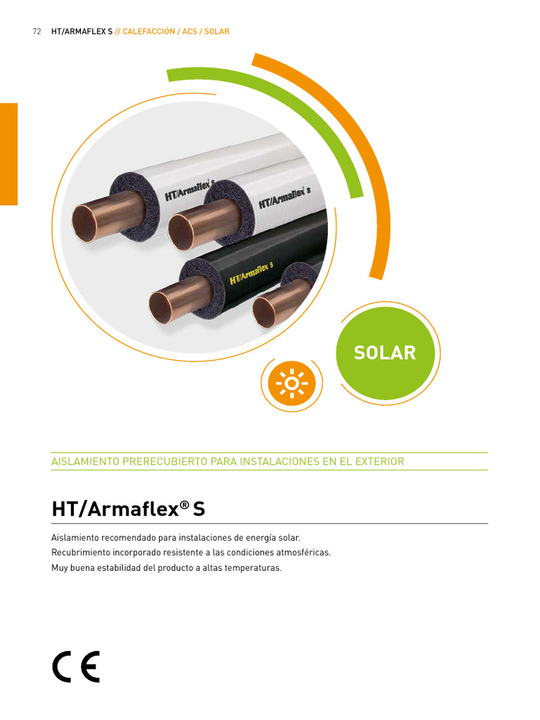 HT Armaflex S | PDF | Temperatura | Aislamiento térmico