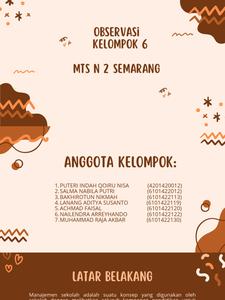 Kel. 6 PPT Observasi Sekolah | PDF
