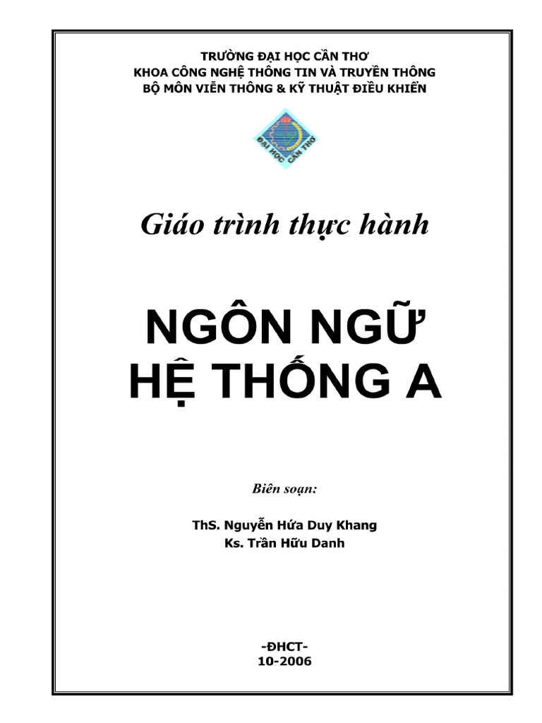 Thực Hành Ngôn Ngữ Hệ Thống A | PDF