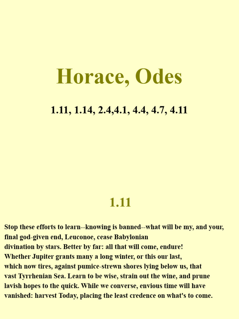 Horace Odes | Download Free PDF | Hector | Achilles