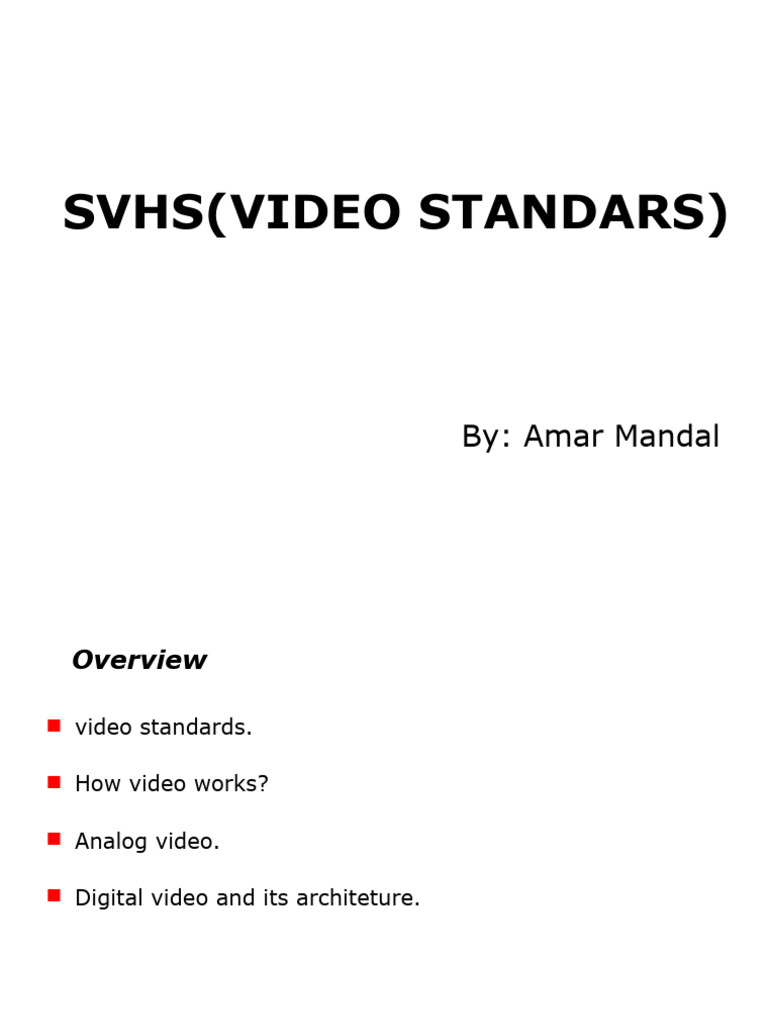 NTSC, Pal and Secam Overview Presentation-2 | PDF | Video | Digital Video