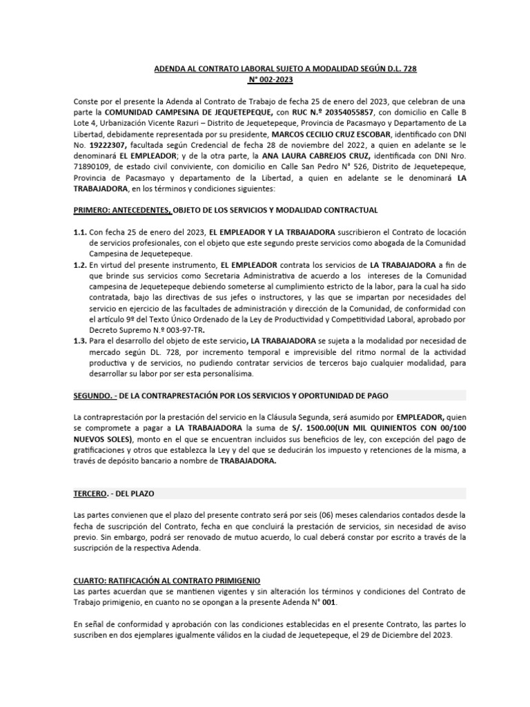 Adenda Anita 2 | PDF
