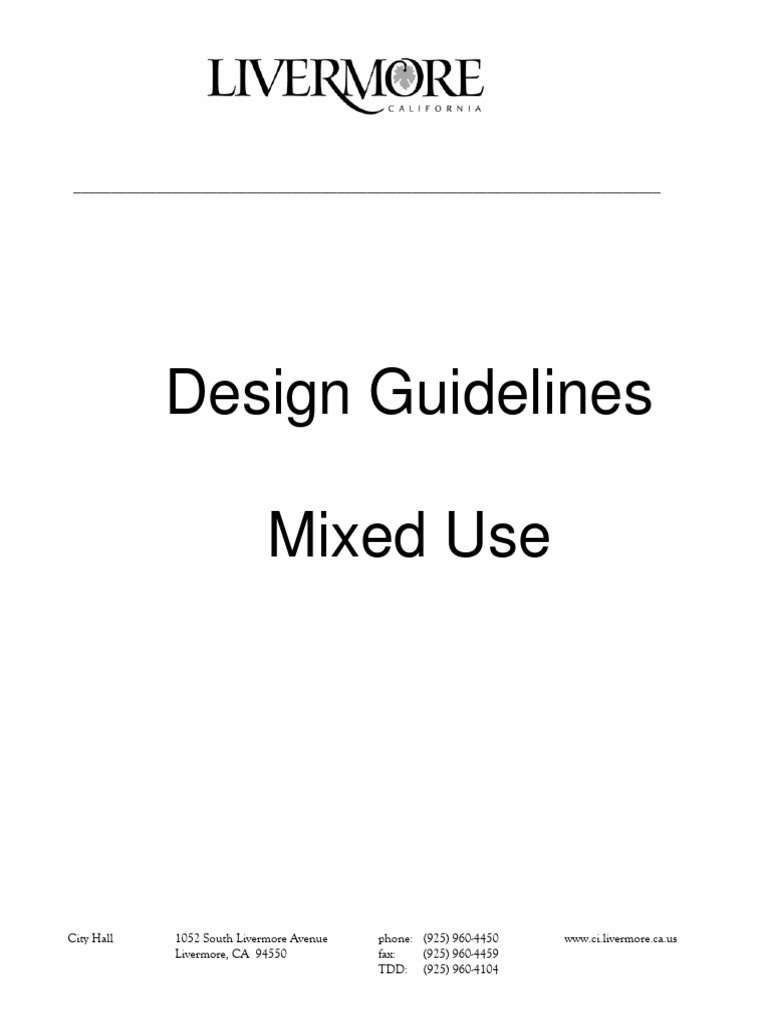Design Guidelines Mixed Use | PDF | Sidewalk | Waste