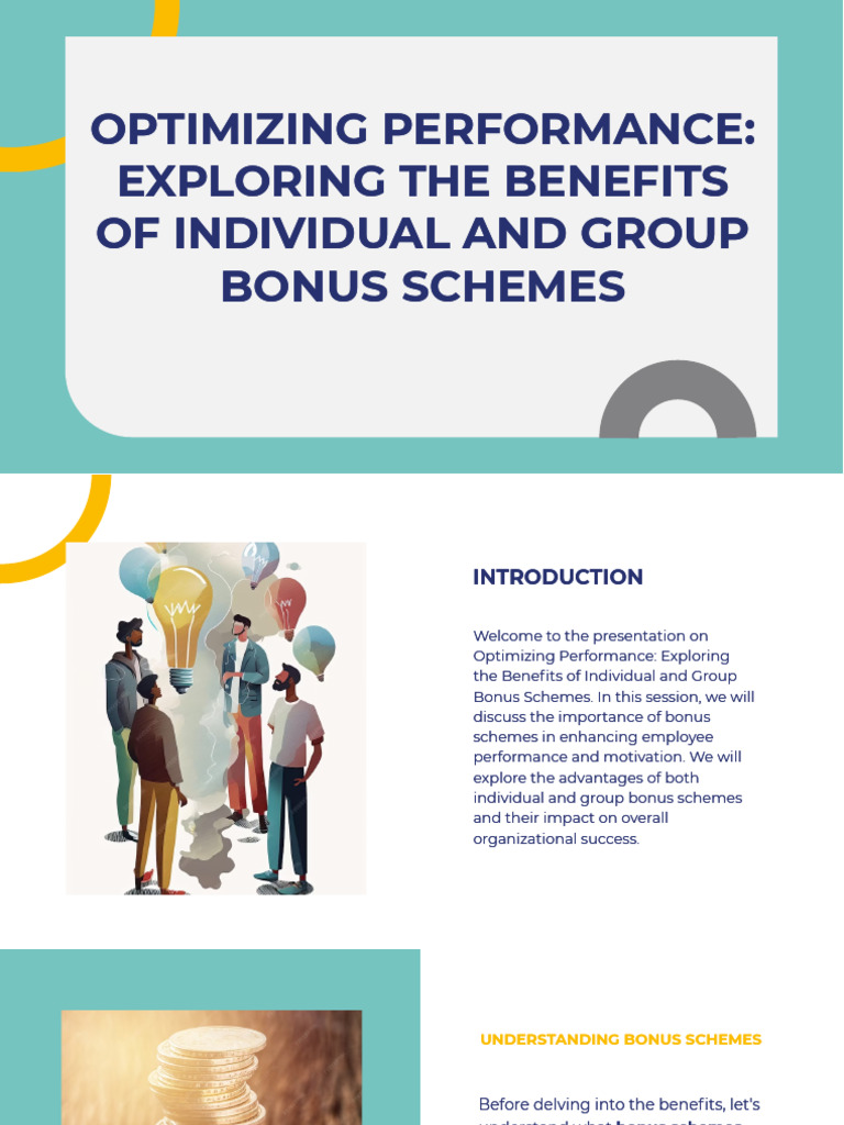 Individual & Group Bonus Scheme | PDF | Goal | Incentive