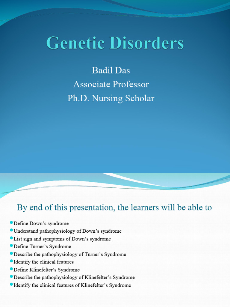 Genetic Disorders | PDF | Diseases And Disorders | Genetics